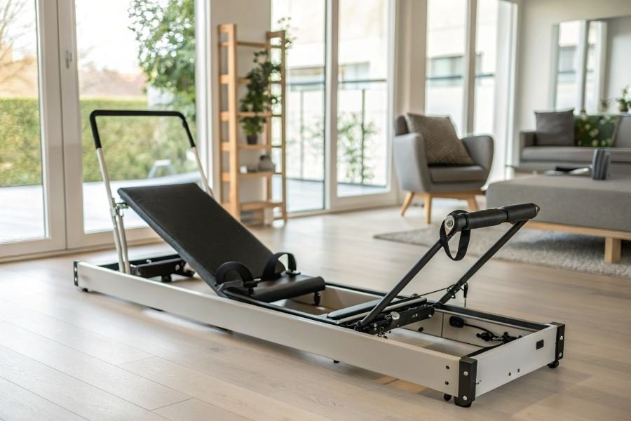 Foldable Pilates reformers: space-saving benefits vs stability